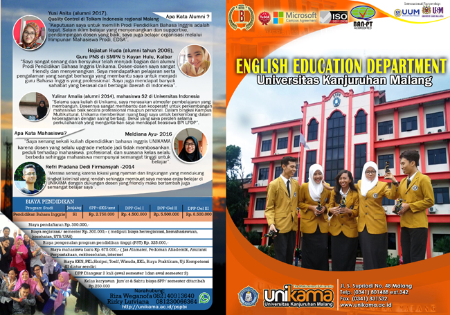University Brochure - English Education Department